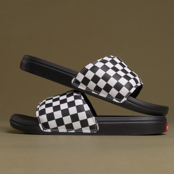 VANS SANDALIA La Costa Slide-On Checkerboard True White/Black ...